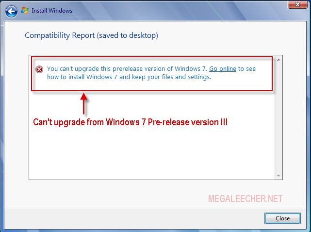 Upgrading Windows 7 From Pre-Release To Final Version | Megaleecher.Net Upgrading Windows 7 From Pre-Release To Final Version | Megaleecher.Net